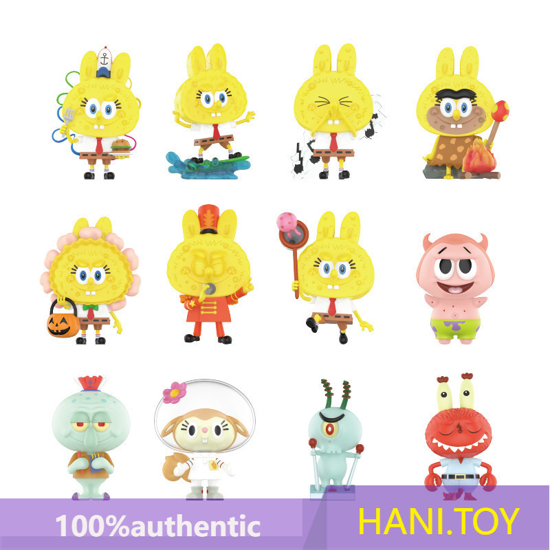 100% Genuine Product, POPMART LABUBU SpongeBob SquarePants Series ...