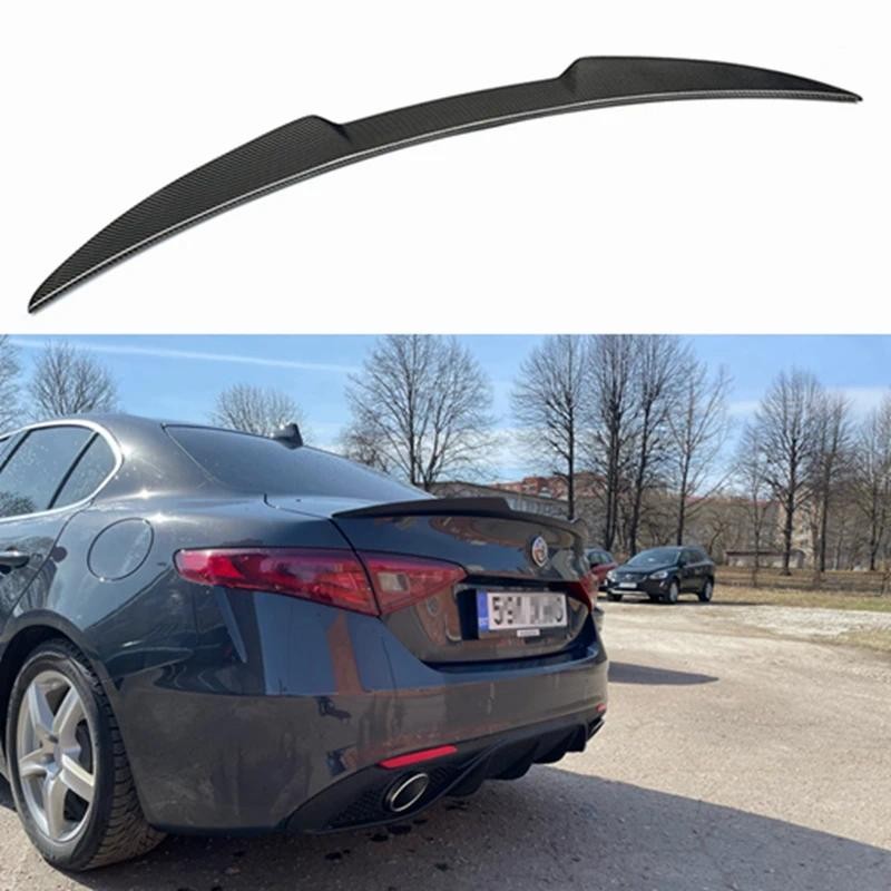For Alfa Romeo Giulia Sedan Quadrifoglio Verde Carbon fiber Rear ...