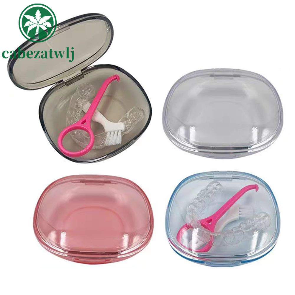 CABEZATWLJ Dental Retainer Box, Mini Transparent Braces Orthodontic ...