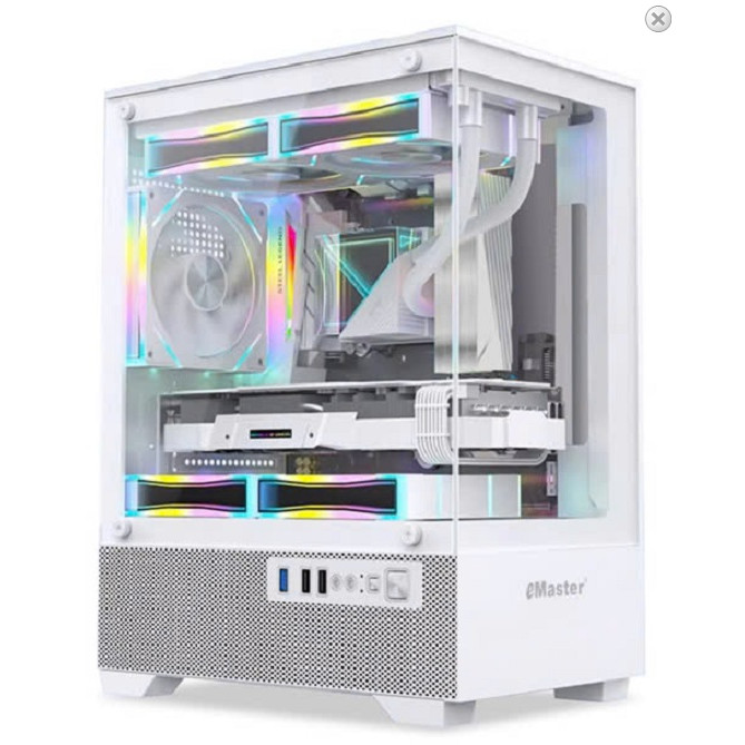 Emaster ECG984W1 Gaming Case White (Fan not included) | Shopee Malaysia