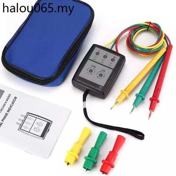 SP8030 Three-Phase AC Current Phase Meter Portable Phase Sequence Meter ...