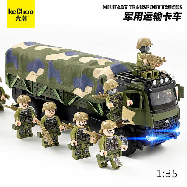 lori mainan besar car toys Simulasi aloi kamuflase pengangkut trak ...