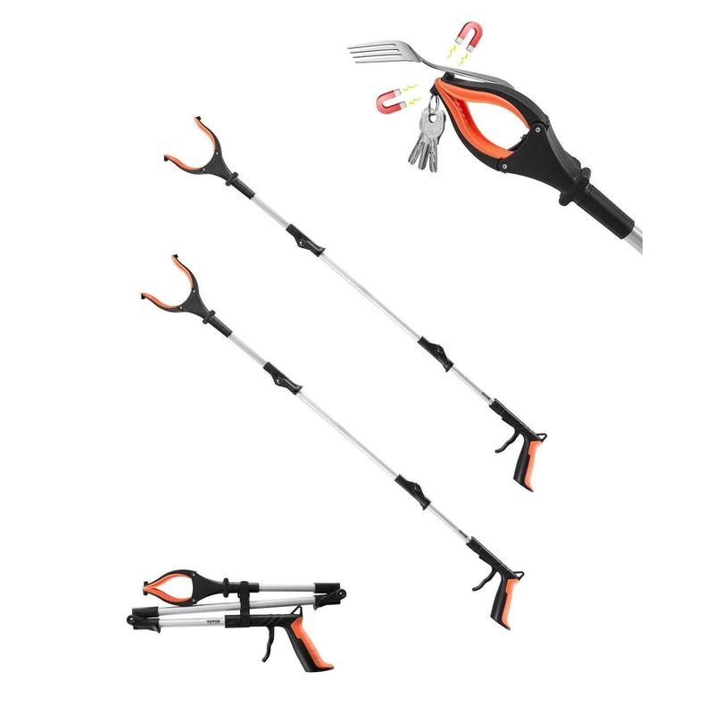 Grabber Reacher Tool 43" Heavy Duty Long Grabber Tool Foldable Pick Up ...