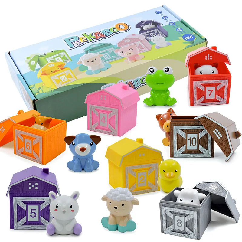 Toddler Montessori Learning Toys Counting Matching & Color Sorting Set ...