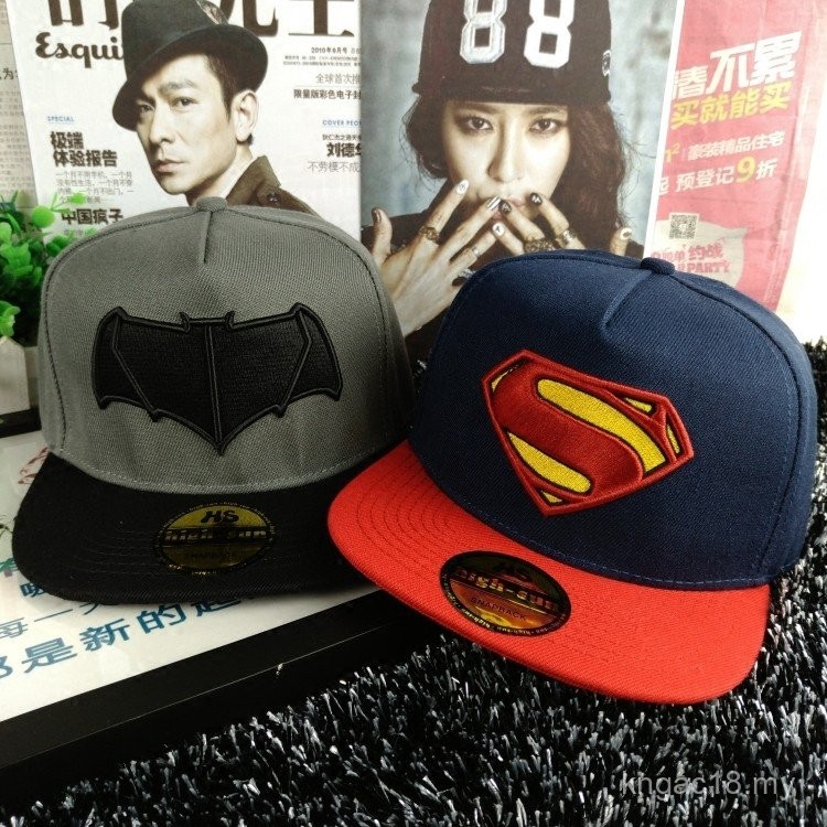 Topi Besbol Batman Eksklusif Topi Hip-Hop Superman Logo Filem Baharu ...