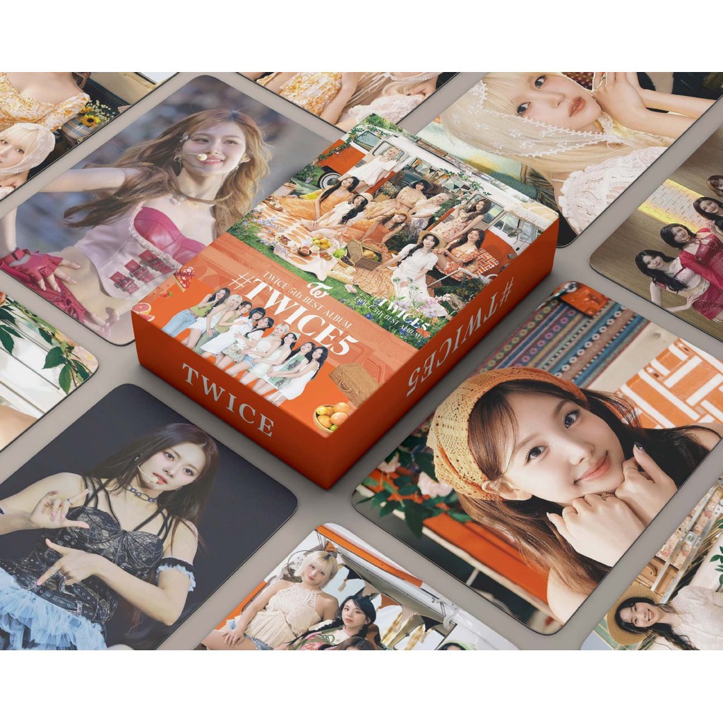 55pcs TWICE HOME SWEET ONCE Lomo cards # TWICE5 5th BEST Album Strategy ...