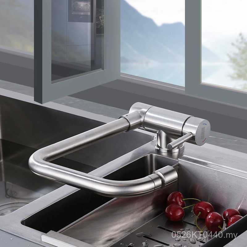 Faucet Wash Basin Short Household Universal Stainless Steel Sink Window ...