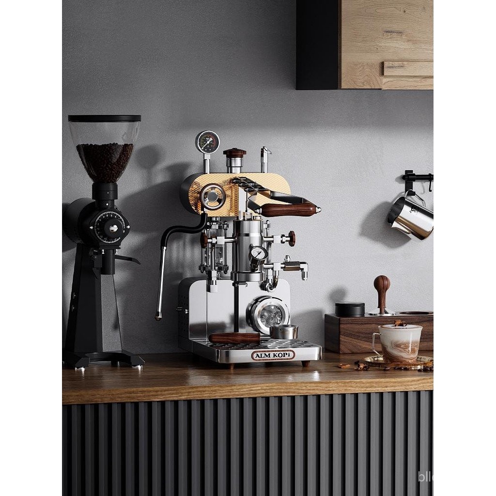 Alamann 5S Manual Coffee Press Kegunaan Rumah Espresso Itali Alamann Manual Tuas Pembuat Susu ...