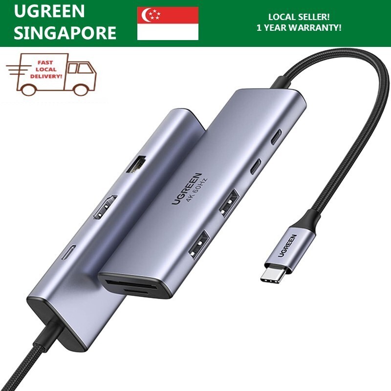 9in1 Adapter Splitter USB HUB Thunderbolt 3 Type C to Rj45 1000Mb/s ...