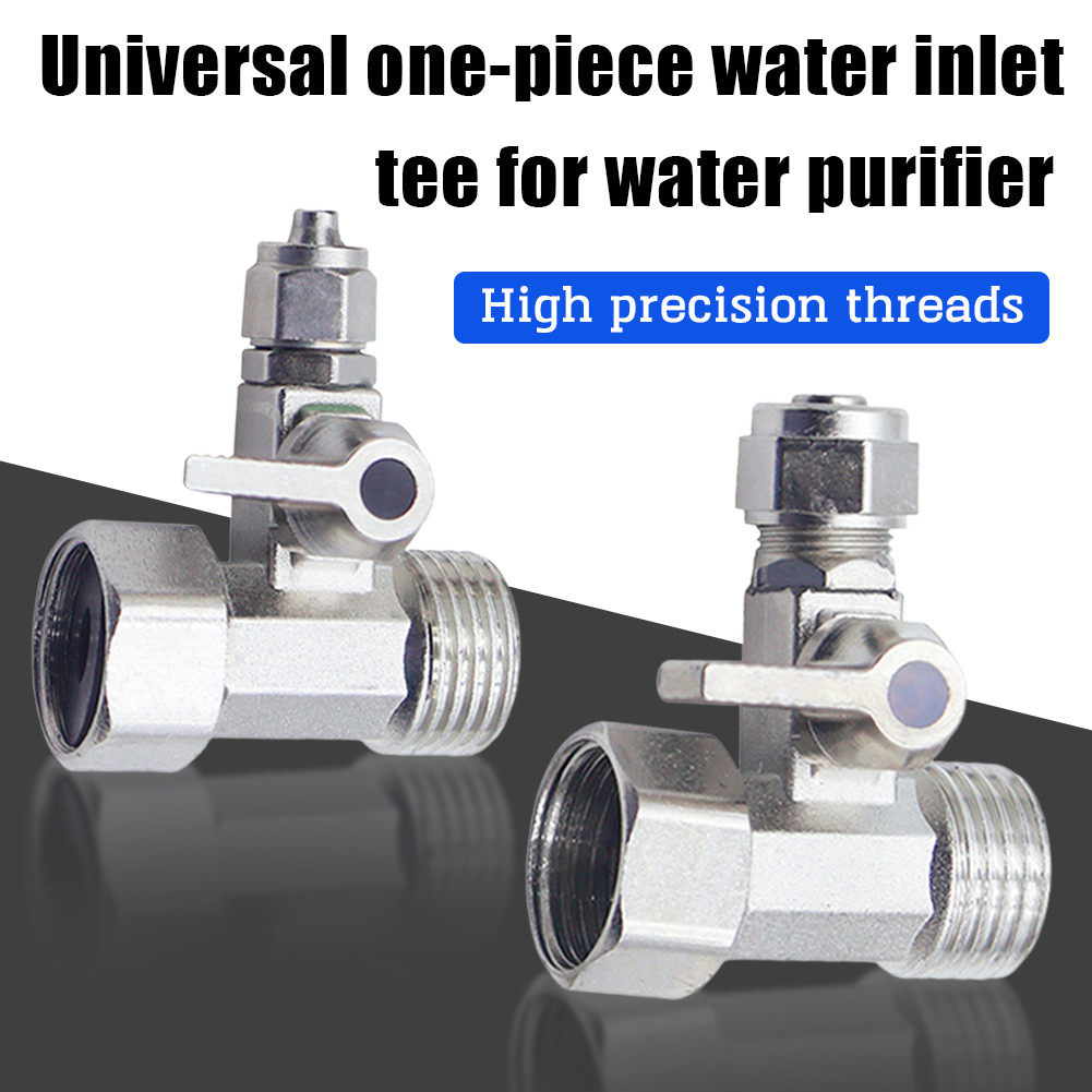 Water Purifier Universal Adapter 1/4'' 3/8'' Ball Valve Integrated ...