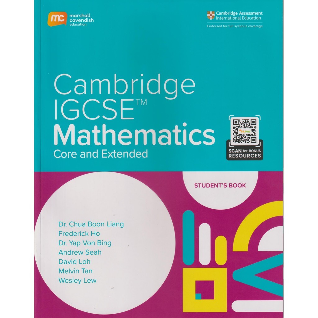 CAMBRIDGE IGCSE CORE EXTENDED MATH STUDENT BOOK + EBOOK (2 YEARS) | Shopee Malaysia