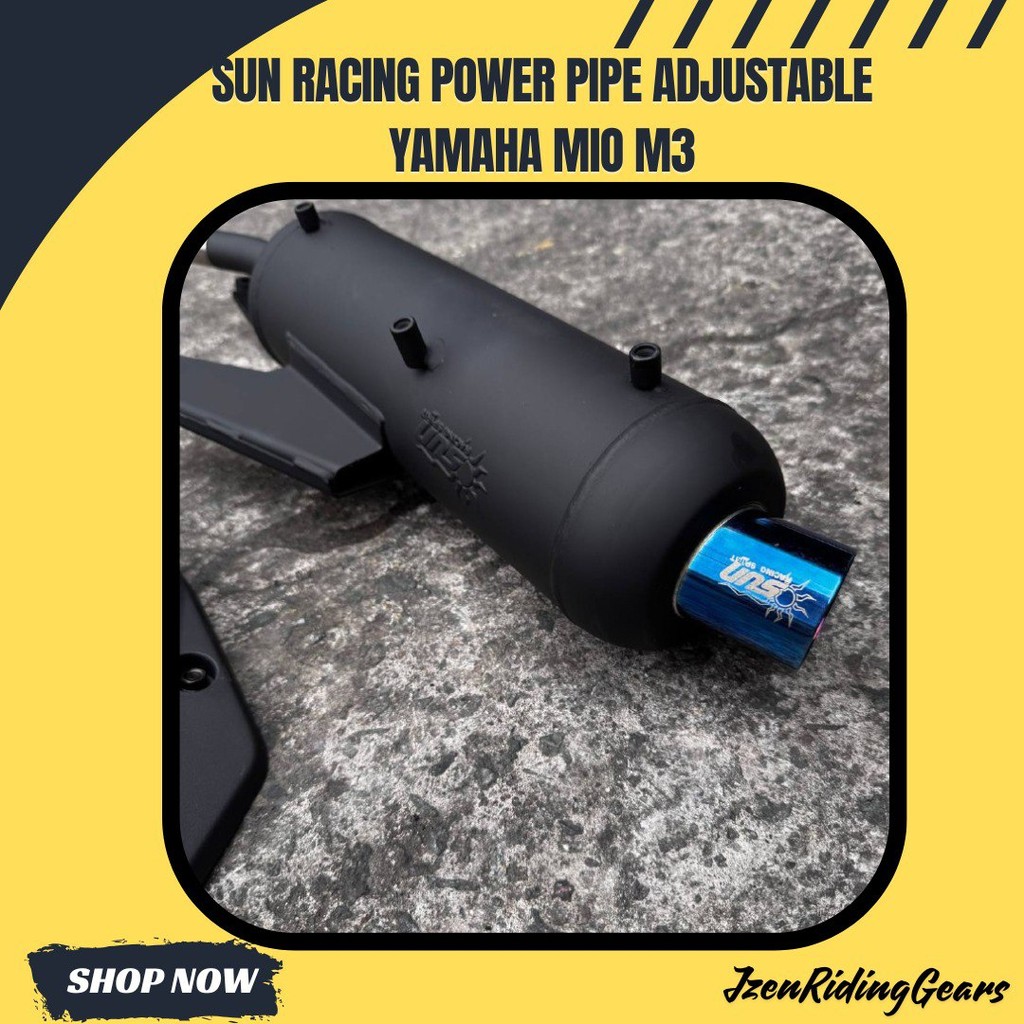 Sun Pipe M3 blue tip adjustable yamaha mio i 125 / mio gear / fazzio ...