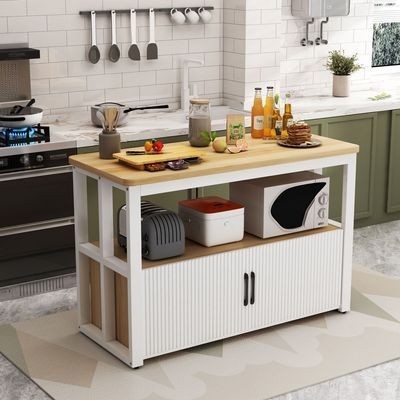 New kitchen rack multi-layer cutting table wall-mounted multi-function ...
