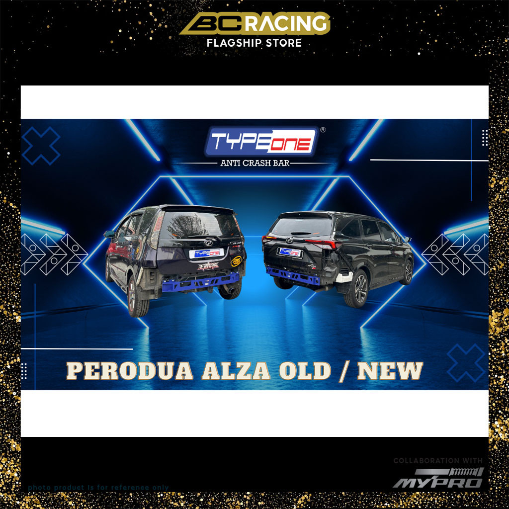 TYPE ONE REAR BUMPER ANTI CRASH BAR PERODUA ALZA OLD / NEW 2009-2023 ...