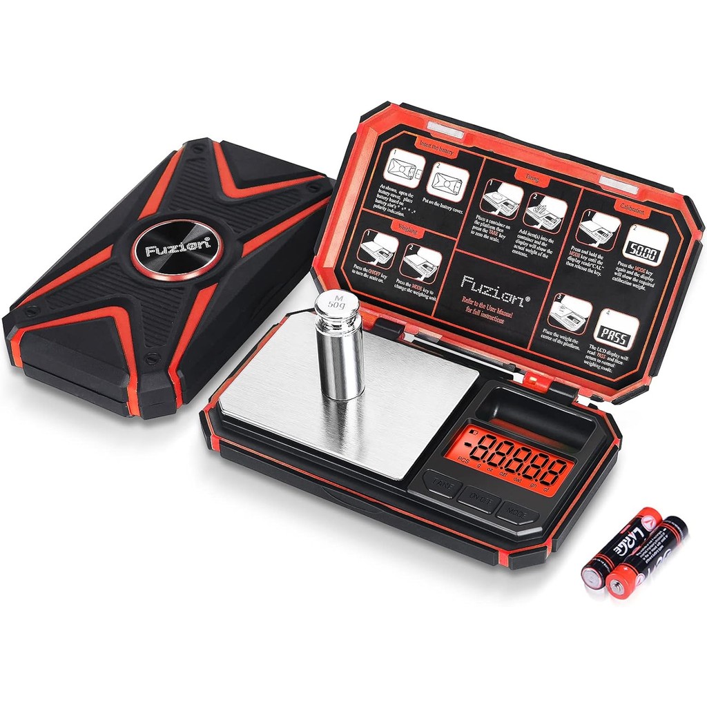 Fuzion TU-X Digital Pocket Scale, 200g/0.01g Digital Gram Scale with 6 ...