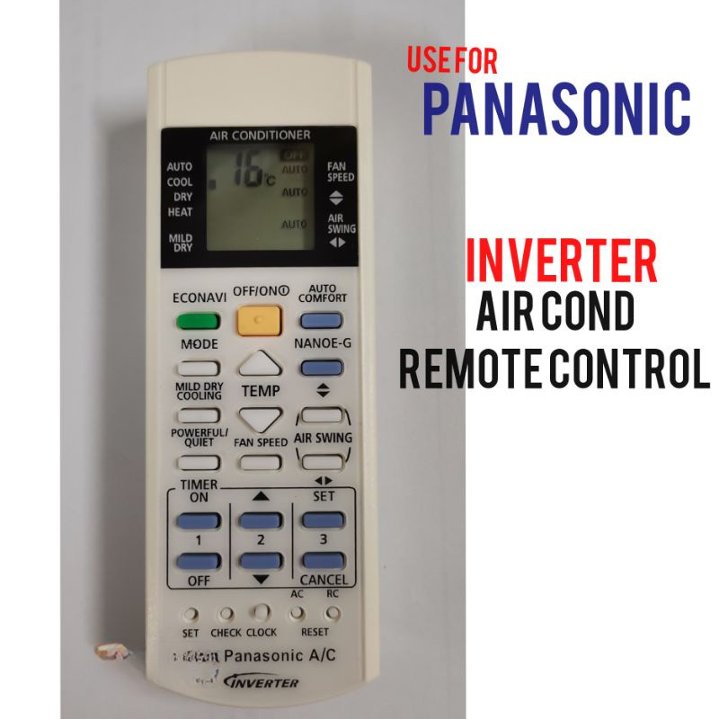 panasonic inverter air cond remote control | Shopee Malaysia