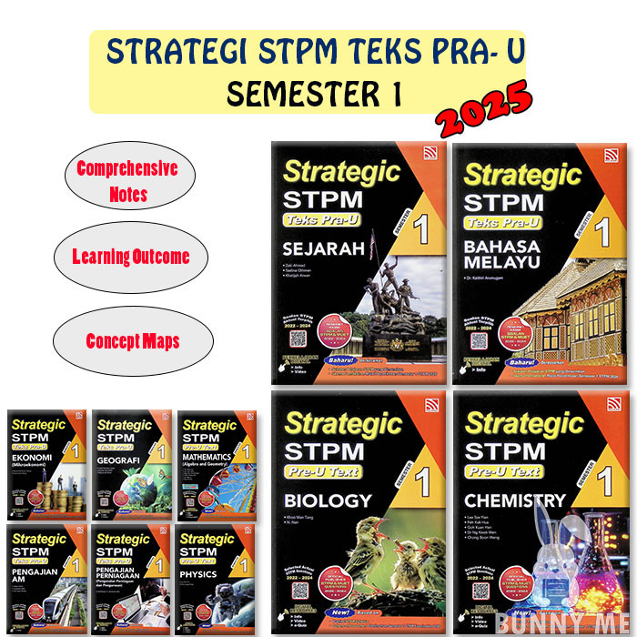 [BUNNY] 2025 Buku Rujukan : Pelangi Publishing Teks Pra-U STPM Semester 1 (New Syllabus ...