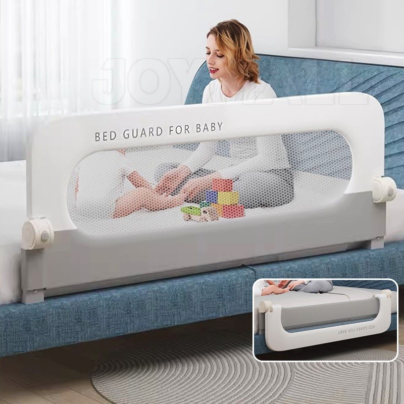 SG Baby Bed Fence with Vertical Lift Bed Guard Fence Safety Fence For ...