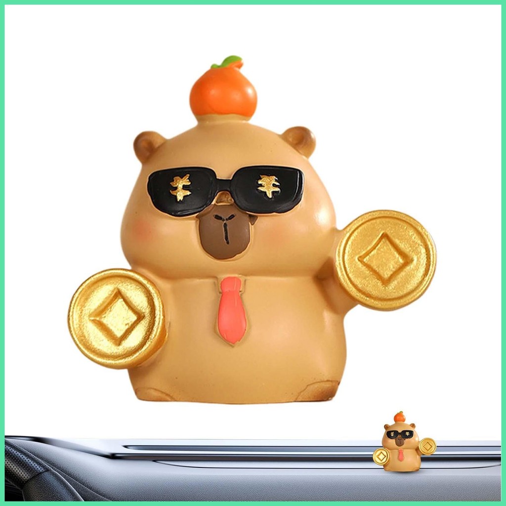 Capybara Miniature Figurines Resin Miniature Fairy Garden Accessories ...