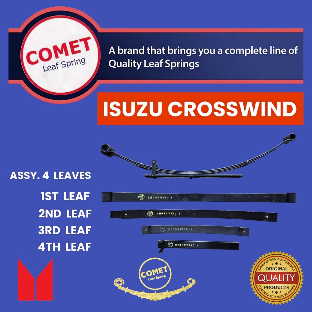 Leaf Spring for Isuzu Crosswind Rear 4 Leaves (Molye) | Shopee Malaysia