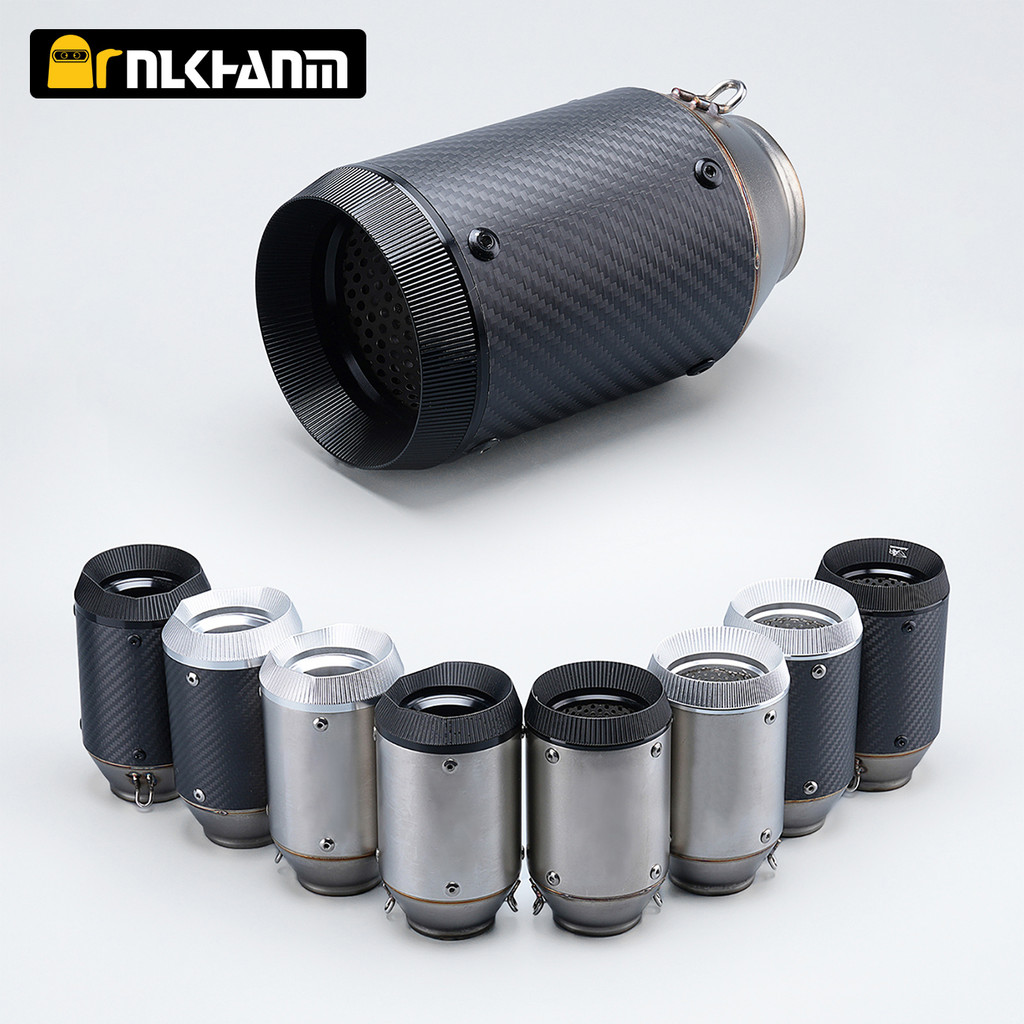51mm Universal Motorcycle Exhaust Carbon Fiber Moto Silencer Austin ...