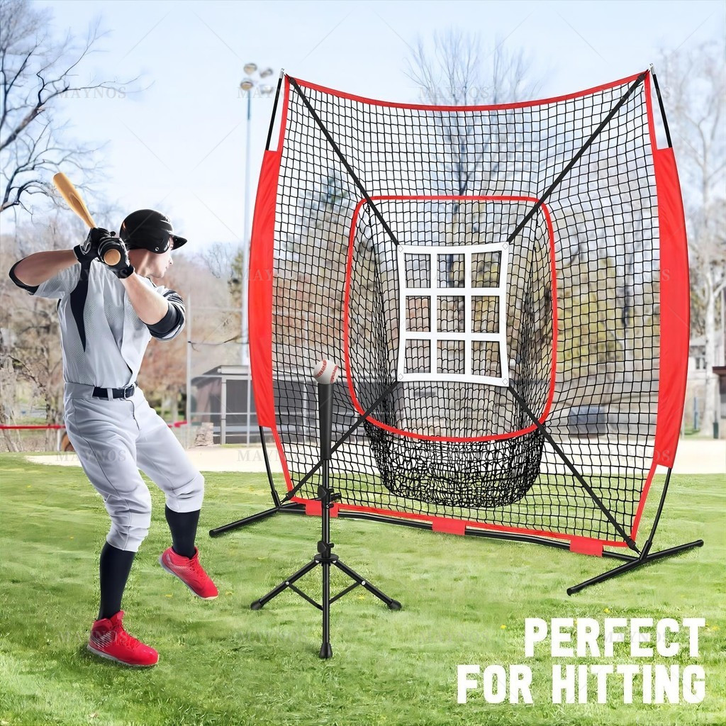 💖𝐋𝐨𝐜𝐚𝐥 𝐒𝐭𝐨𝐜𝐤💖 7'×7' HEAVY-DUTY Multi-Sport Training Net - Portable ...