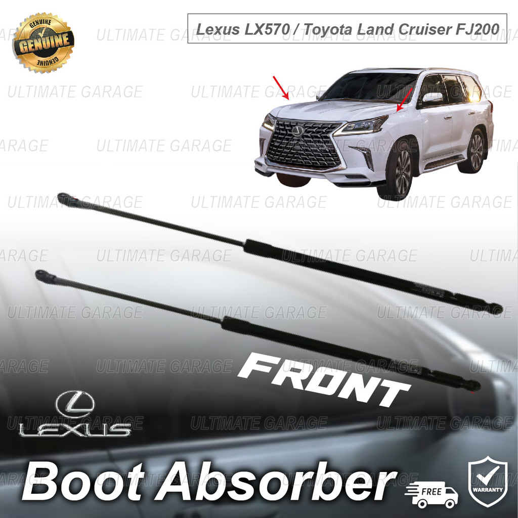 Lexus LX570 Toyota Land Cruiser Boot Absorber Damper Gas Spring Bonnet ...