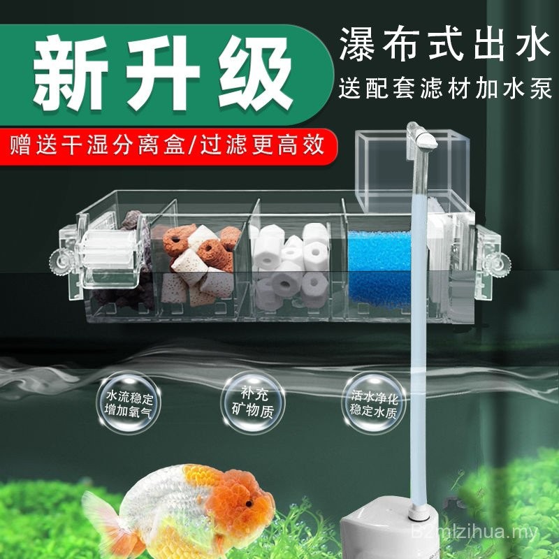 Fish Tank Filter Filter Small External Wall-Mounted Filter Box Filter ...