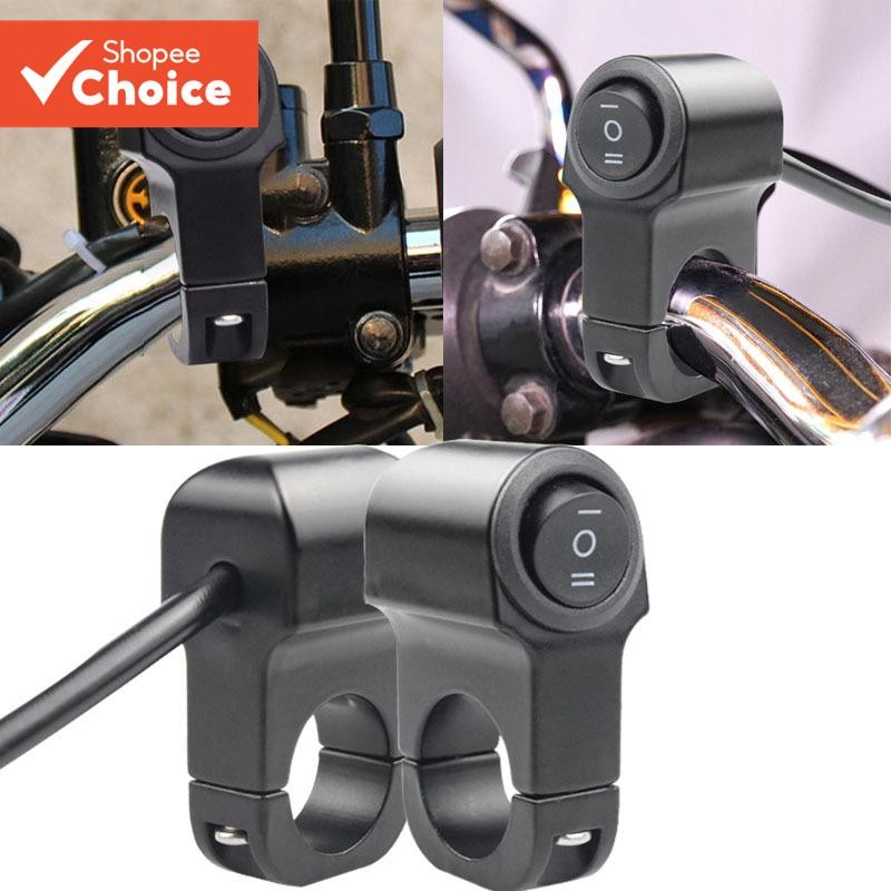 22mm/0.87in Aluminum Alloy Motorcycle Handlebar Headlight Switch Three ...