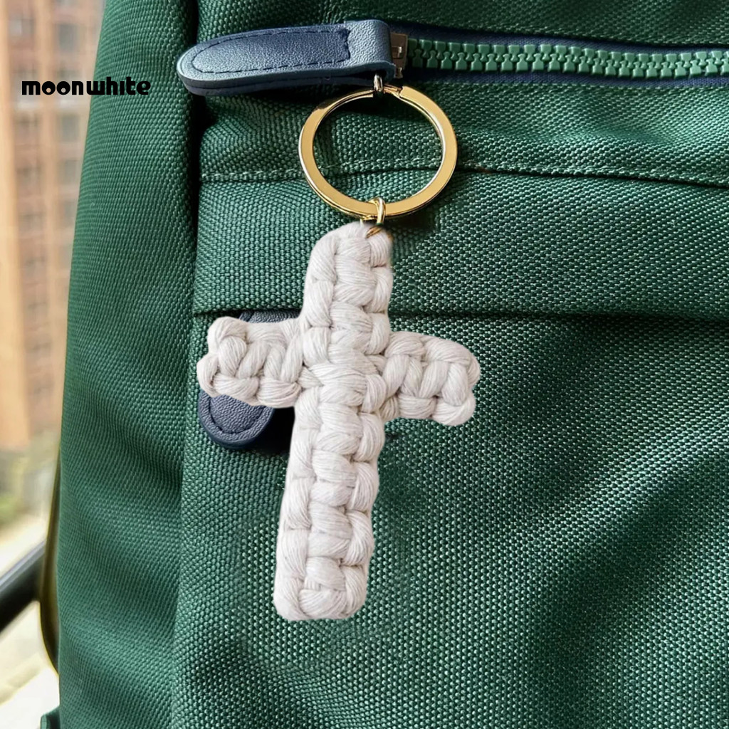 [MOONWHITE] Compact Fingertip Cross Cross-shaped Keychain Pendant ...