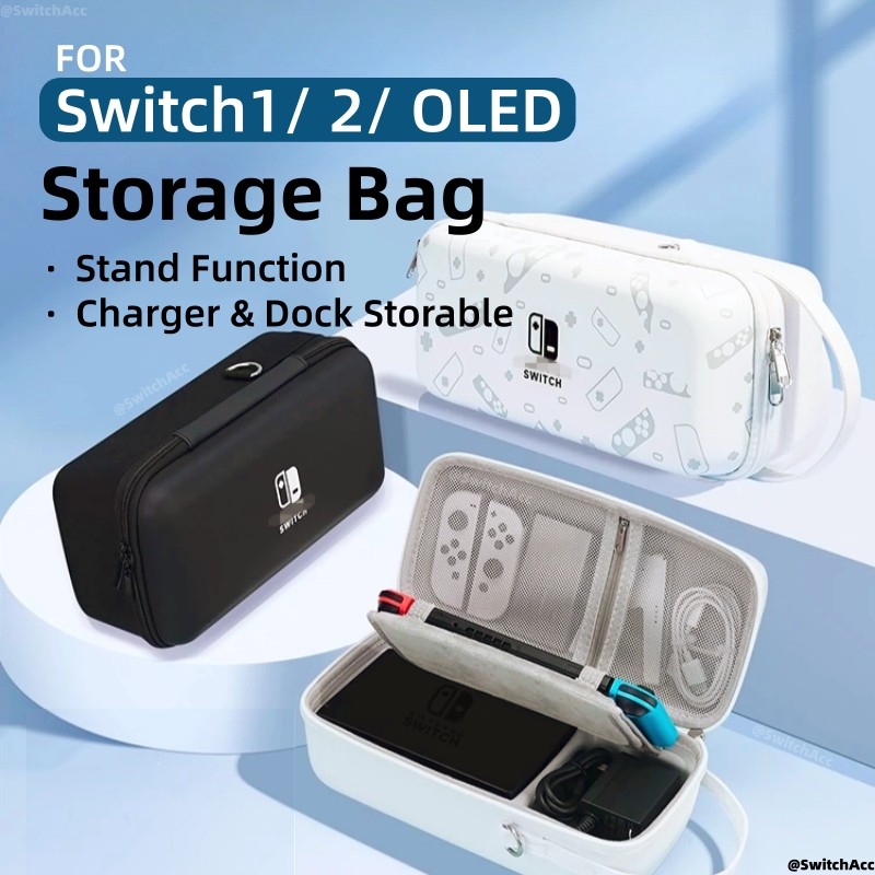 Switch Storage Bag Large Capacity for Nintendo Switch 1/ 2/ OLED with ...