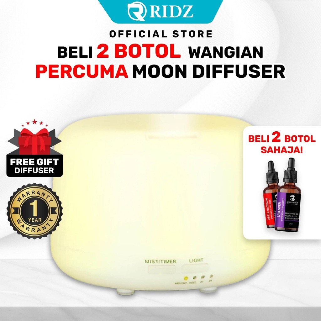 Ridz Beli 2 Wangian Percuma Moon Diffuser Rumah Mewangi Aromaterapi | Shopee Malaysia
