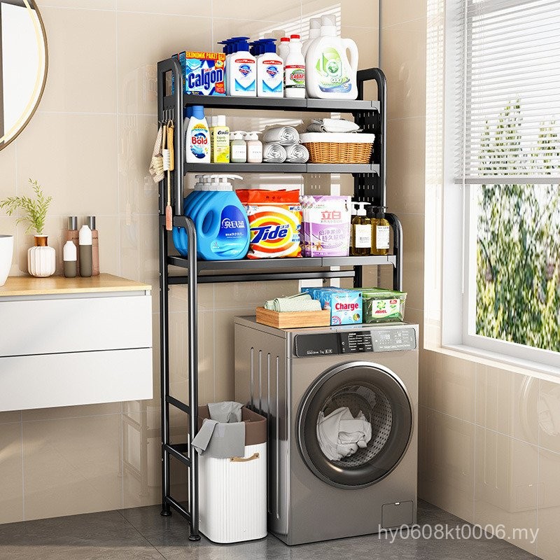 Bathroom Shelf Retractable Balcony Shelf Rich Washing Machine Storage ...