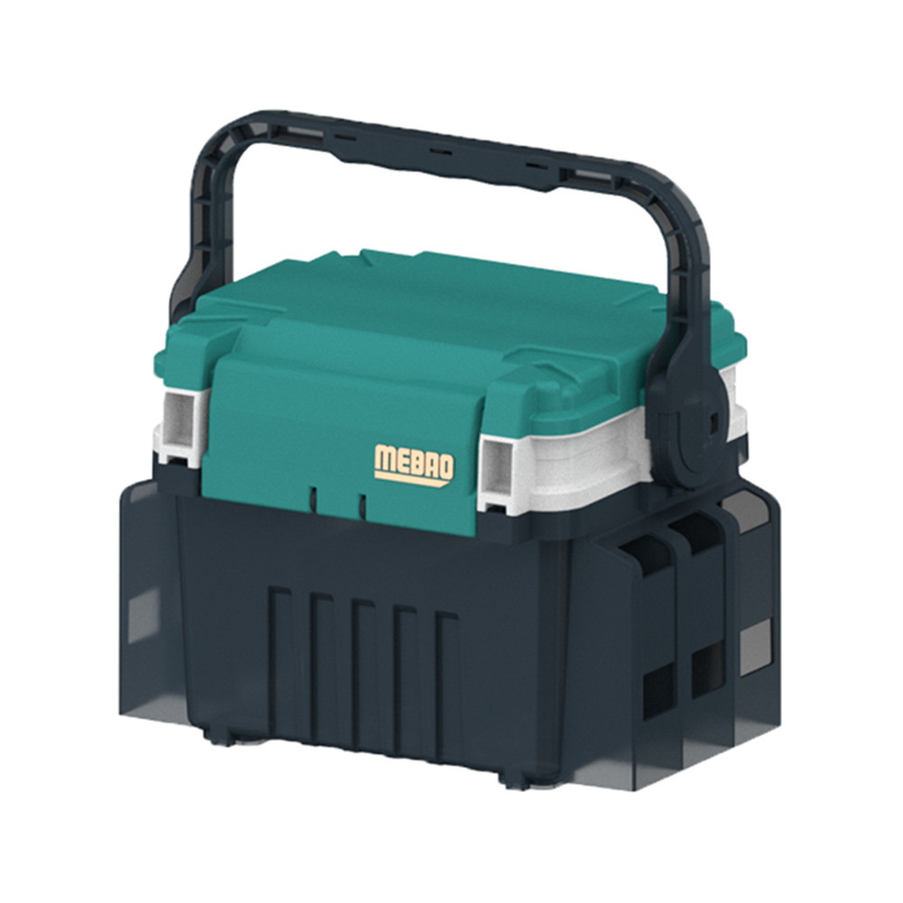 MEBAO Double Layer Fishing Tackle Carrier Case with Handle Fishing Rod ...