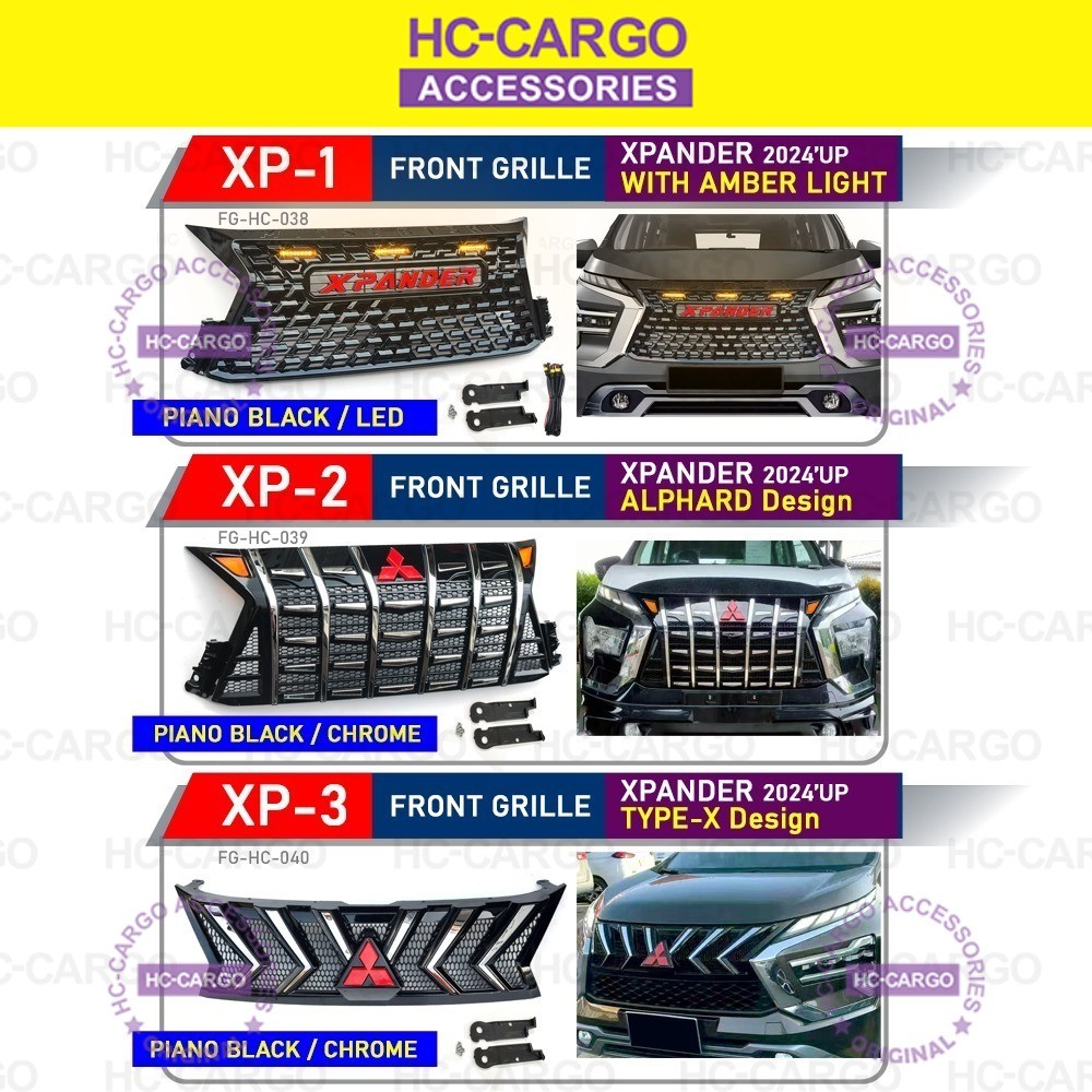 MITSUBISHI XPANDER 2020-2025 Front Grill Grille / Sarung Depan Facelift ...