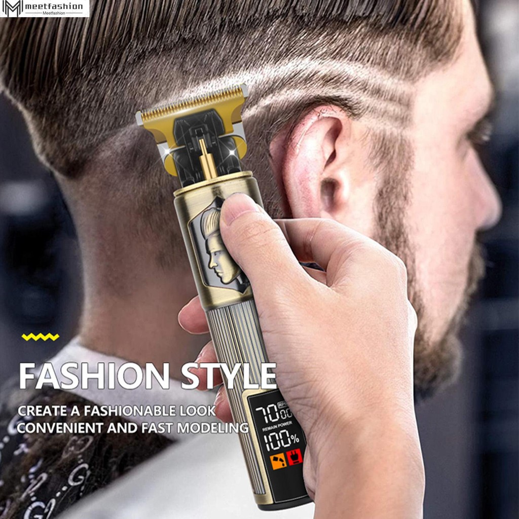Hairdressing Trimmer Electric Clipper Hair Trimmer with LCD Power ...