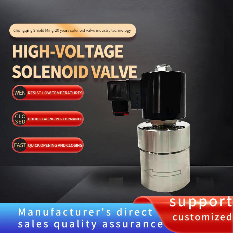 High pressure solenoid valve stainless steel 500bar 50mpa zero leakage ...