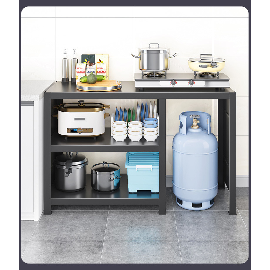 Thick Carbon Steel Kitchen Shelf Integrated Gas Stove Liquefied Gas ...