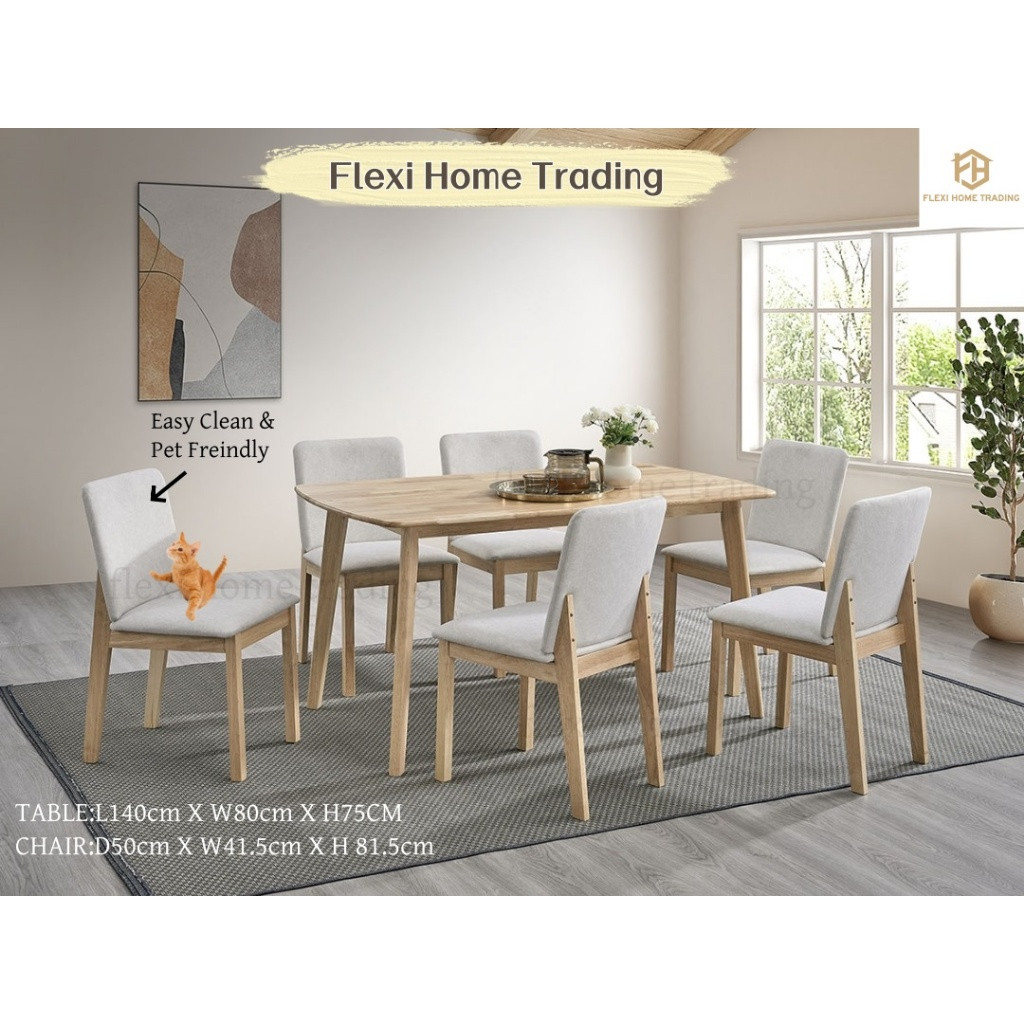 TOP 1 Dining Set1+6 & Dining Set 1+4+Bench 1+4 Meja Makan / Dining ...