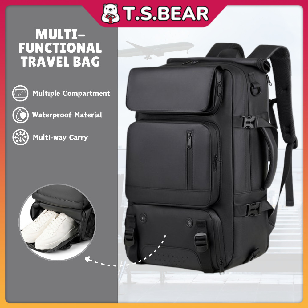Multi-Functional Travel Bag Large Backpack Weekender Bag Duffel Bag ...