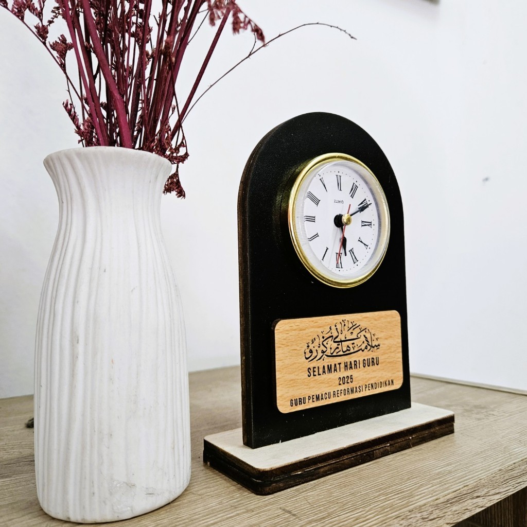 LUS Mini Table Wish Clock Ukir Nama Jam Meja | Shopee Malaysia