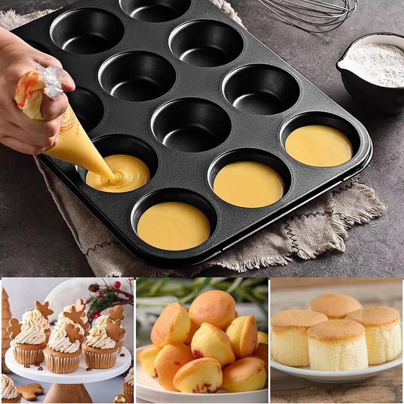 Cupcake Pan Baking Tray Muffing Pan Egg Tart Mould Muffin Tray Non ...