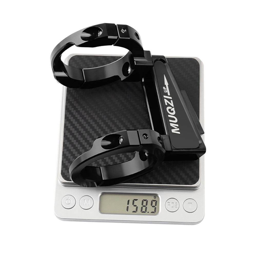 Folding Bicycle Front Bag Carrier Mount Adapter Adjustable Clamp Ring ...