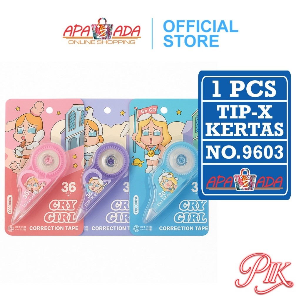 Correction Tape [1 Pcs] Tip Ex Paper/ Tip X Correction Pen No. 9603 ...
