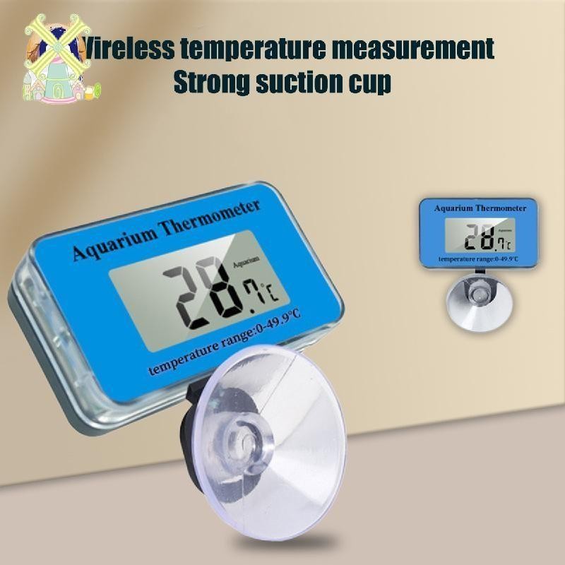 Submersible fish tank thermometer suction cup aquarium pet water ...