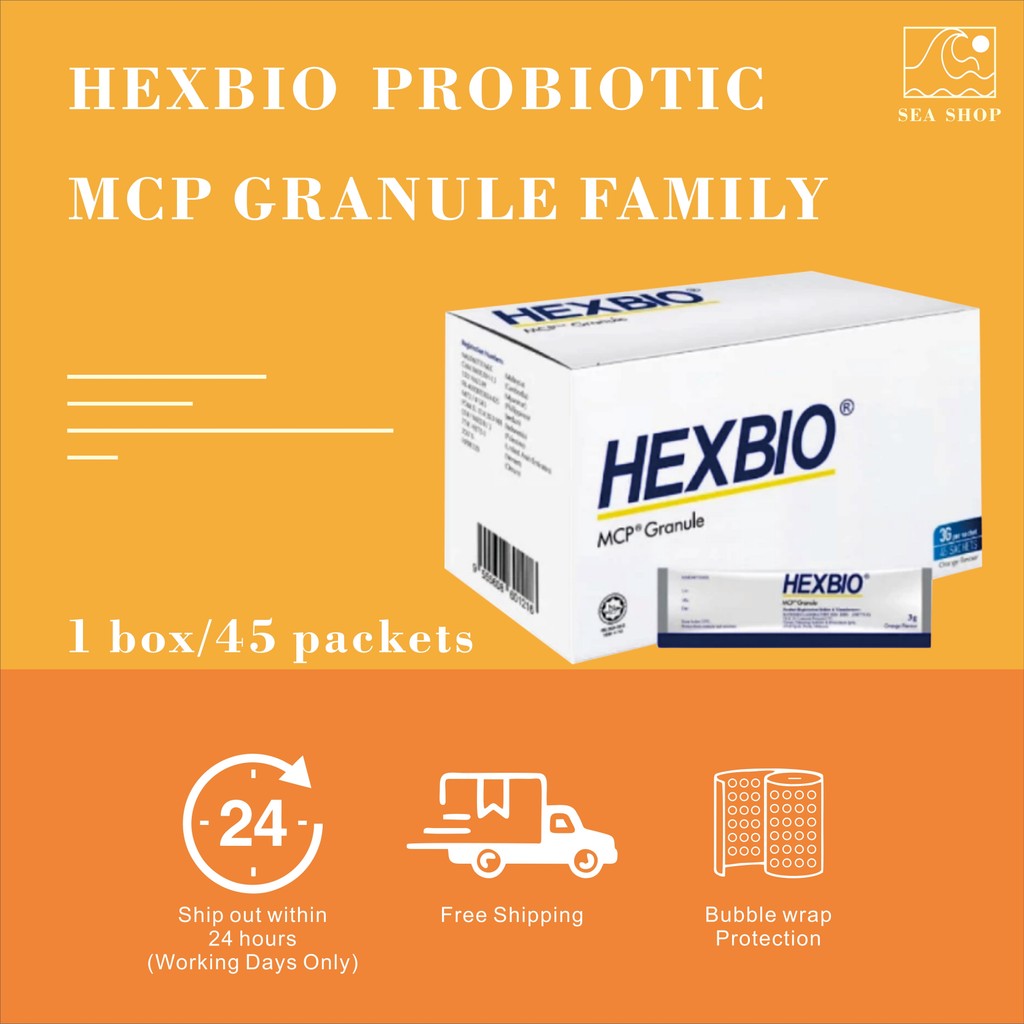 🔥BUY 3 FREE 1🔥READY STOCK HEXBIO Granule Probiotic 45 Sachets EXP:11/ ...