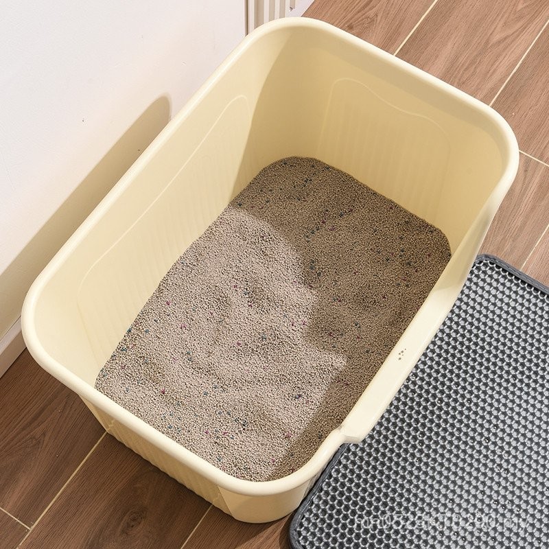Open Huge Maine Cat Litter Box Extra Large Muppet Oversized Semi ...