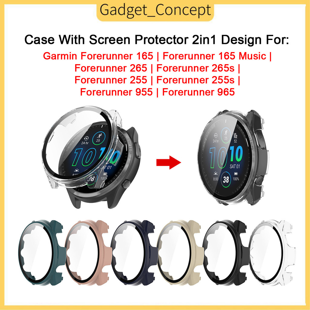 For Garmin Forerunner 165 165 Music, 265, 255, 955, 965 Case Cover PC ...