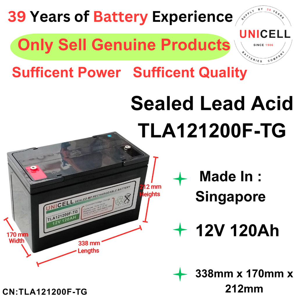 12V 120AH TLA121200F-TG Sealed Lead Acid battery back up ...