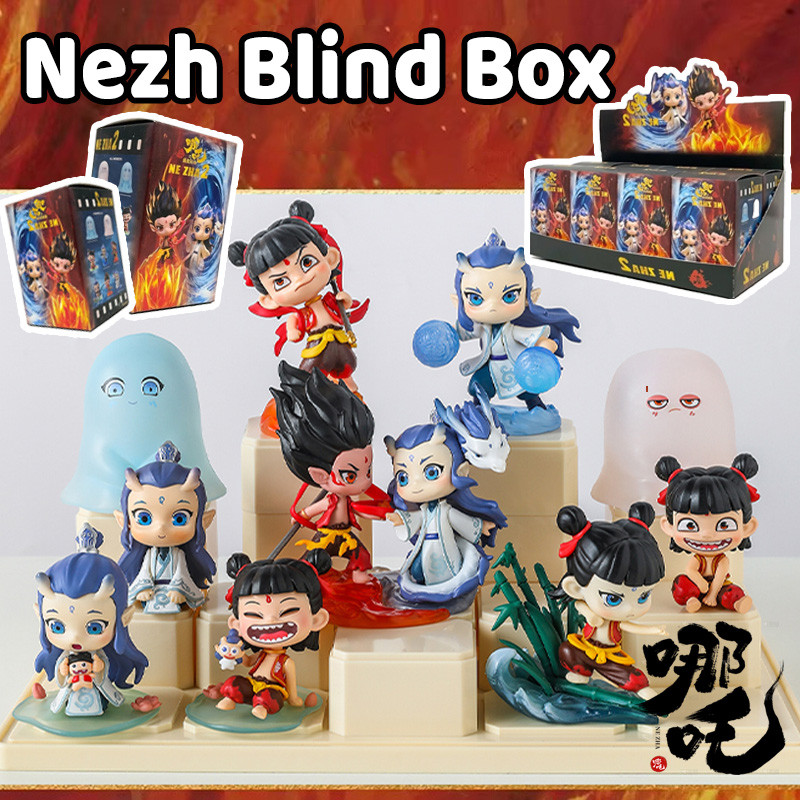 【Ready Stock】8PCS Nezha Blind Box Magic Children's Sea Series Natural ...